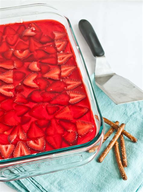 Strawberry Cream Cheese Pretzel Salad Neighborfood
