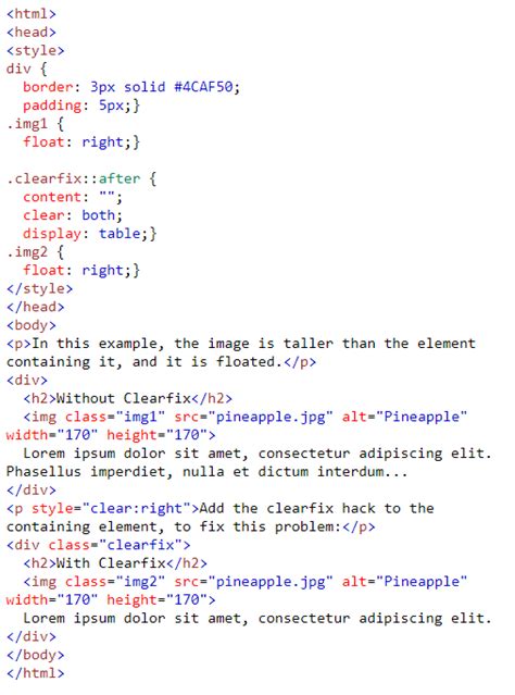 ویژگی Float و Clear در Css آتریا