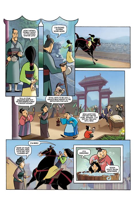Disney Mulan The Story Of The Movie In Comics Hc Profile Dark