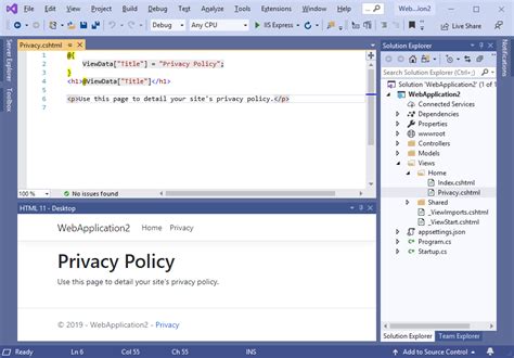 Html Instant Live Web Pages Preview In Visual Studio Vlasov Studio Best In Class Visual
