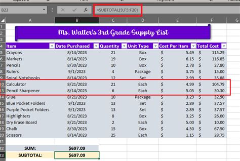 Excel Subtotal Comparing To Sum Using With If And More Sheet Skunk