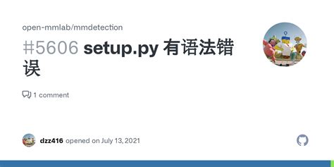 Setup Py Issue Open Mmlab Mmdetection Github