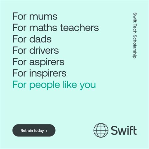 Swift On Linkedin The Swift Tech Scholarship For People Like You Swift
