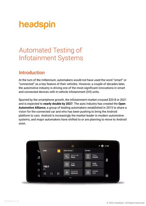 Automated Testing Of Infotainment Systems Pdf