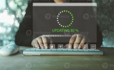 Update Software Application Upgrade Technology Concept Software Update Or Operating System