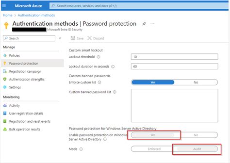 Cant Enable Enforced Mode For Aad Entra Password Protection For On Prem Ad Razure