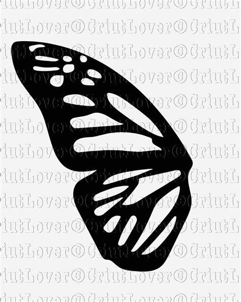Butterfly Wing Svg Circuit File Downloadable Svg Etsy Butterfly