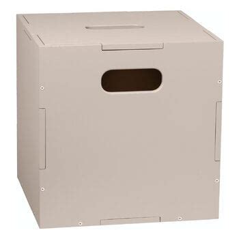Nofred Cube Storage Box Beige Finnish Design Shop
