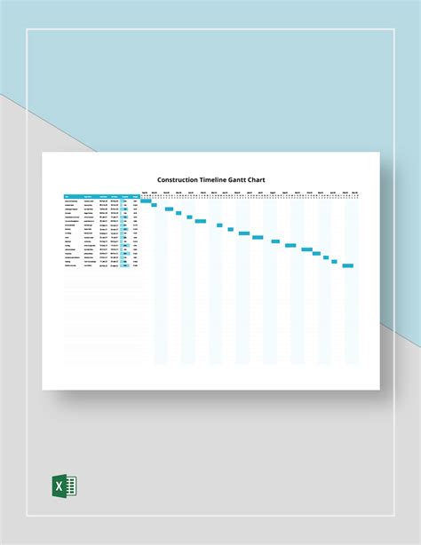 Dissertation Timeline Gantt Chart Template Excel Template Net