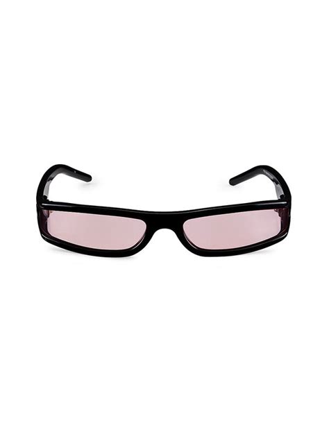 Rick Owens Black Rectangular Sunglasses Editorialist