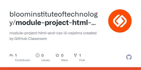 Github Bloominstituteoftechnology Module Project Html And Css Iii Cejohns Module Project Html