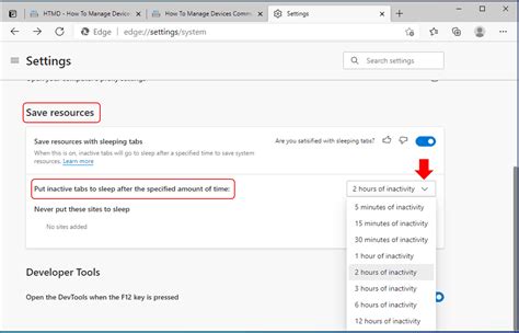 How To Enable Or Disable Sleeping Tabs In Microsoft Edge Chromium