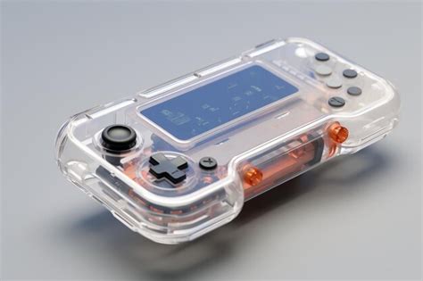 Premium Photo A Frosted Transparent Shell For A D Handheld Game