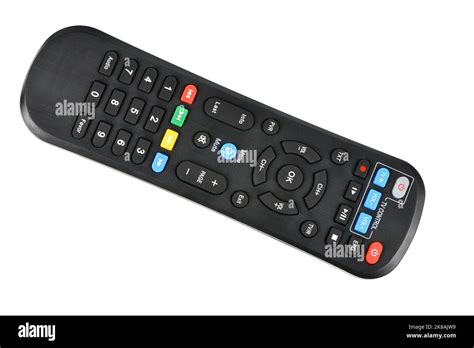 Tv Remote Control Keypad Isolated On White Background High Resolution