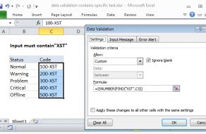 Data Validation Formula Examples Exceljet