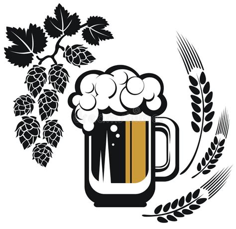 Stylized Beer Glass Stock Illustration Image 43514955
