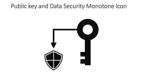 Public Key And Data Security Monotone Icon In Powerpoint Pptx Png And Editable Eps Format PPT