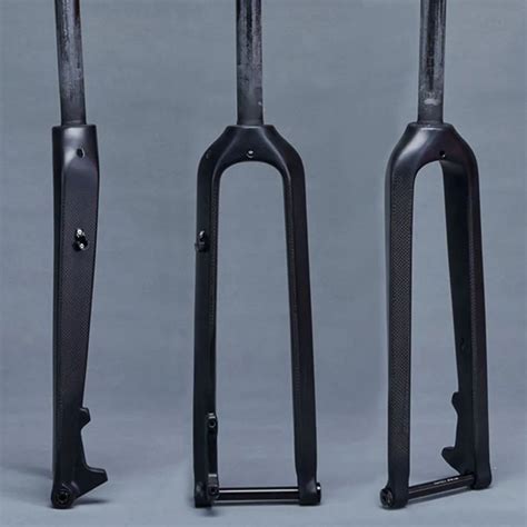 카본 파이버 리지드 포크 자전거 Mtb 프론트 포크 휠 26er 275er 29er 스루 액슬 15100mm 디스크