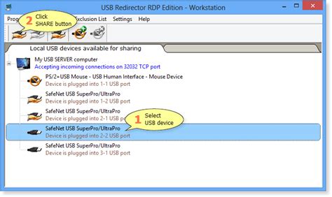 Features Individual Sharing Of Identical Usb Devices — Usb Redirector Rdp Edition
