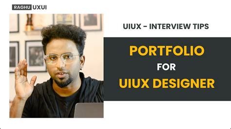 Portfolio For Uiux Designers Uiux Internships Interview Tips Youtube