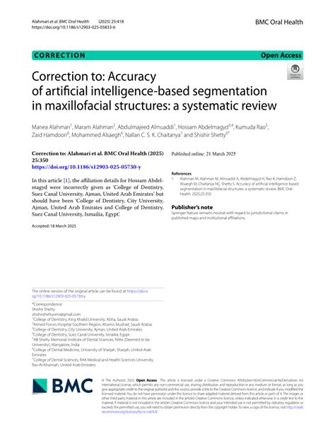 pdf correction to accuracy of artificial intelligence based