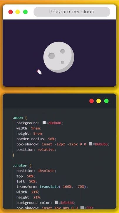 Cool Moon Loading Animation Using Html And Css 🌚🌔🌔 Htmlcss Youtube