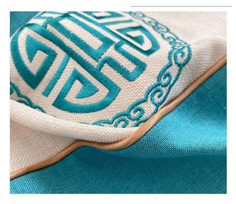 Badu Bg Лека луксозна калъфка за възглавница Памучно бельо Бродирана калъфка за възглавница