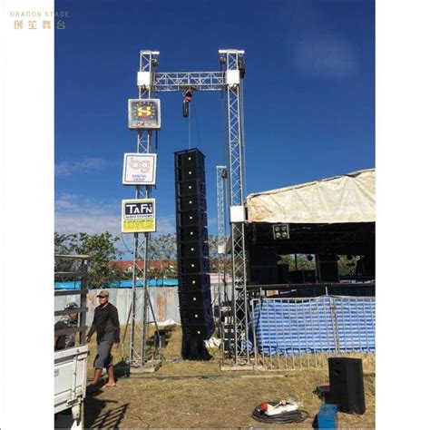 Stand Aluminum Speaker Line Array Truss From China Manufacturer DRAGON STAGE