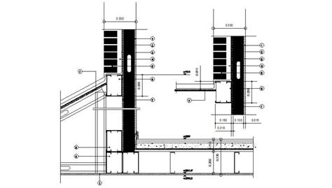Construction Units Of Rcc Structure 2d View Autocad File