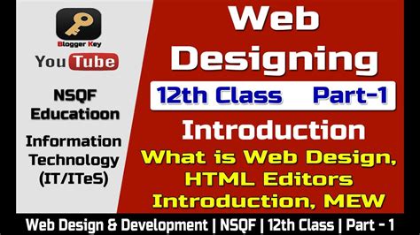 What Is Web Designing Web Development 12th Class Introduction Nsqf It Part 1 In