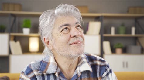 The Daydreaming Old Man Laughs Stock Video At Vecteezy