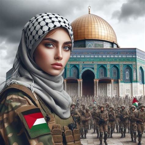 أجمل صور بنات بعلم فلسطين