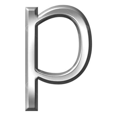 P Letter In Silver