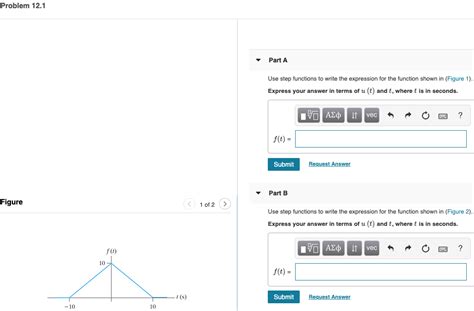 Solved Problem 121 Part A Use Step Functions To Write The