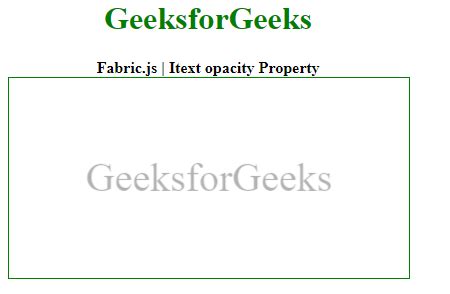 Fabric js Itext opacité Propriété StackLima