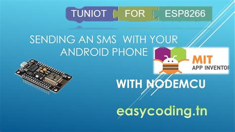 Nodemcu Esp8266 Tutorial B 19 Sending An Sms With Your Android App Youtube