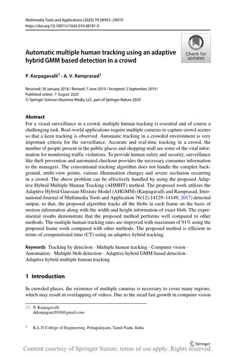 Automatic Multiple Human Tracking Using An Adaptive Hybrid Gmm Based