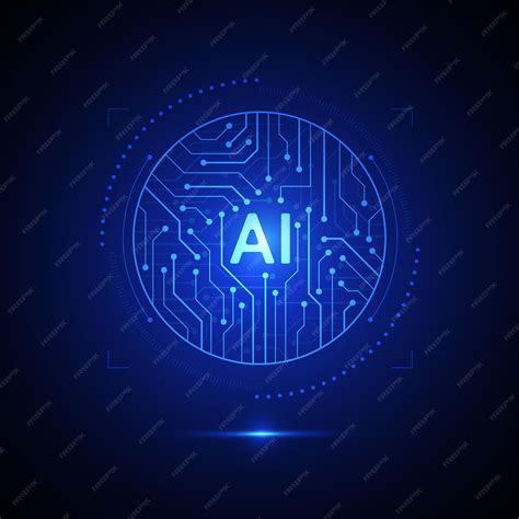 Premium Vector Artificial Intelligence Circuit Line Style Machine