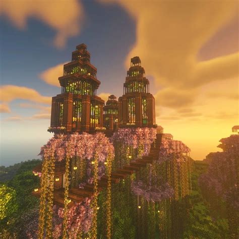 Enchanting Minecraft Treehouse With Loft Bedroom And Observatories