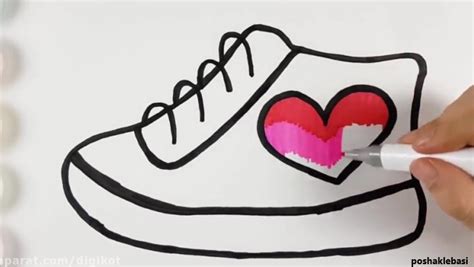 مدل کفش اسپرت نقاشی