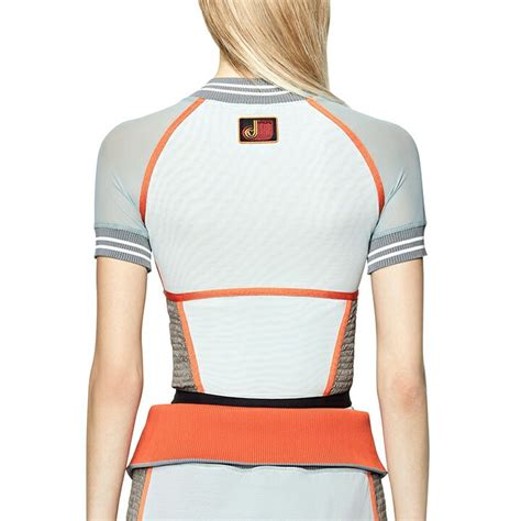 【楽天市場】★diesel ディーゼル レディース★スリムフィット ストレッチ 透け感 切替 半袖ジップアップtシャツ カットソー【t Toky】【サイズs】【グレー系】die L T F4