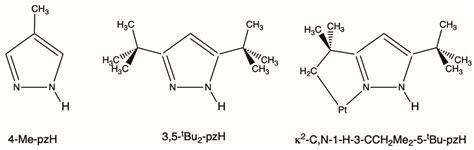 Trinuclear And Cyclometallated Organometallic Dinuclear Pt Pyrazolato Complexes A Combined