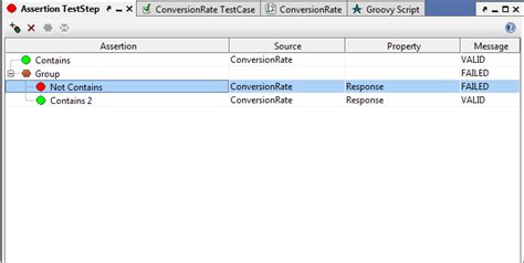 Assertion Teststep Functional Testing