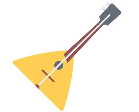 Как нарисовать балалайку карандашом поэтапно для детей