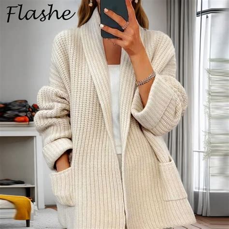 Женский кардиган BISHAN из полиэстера | AliExpress