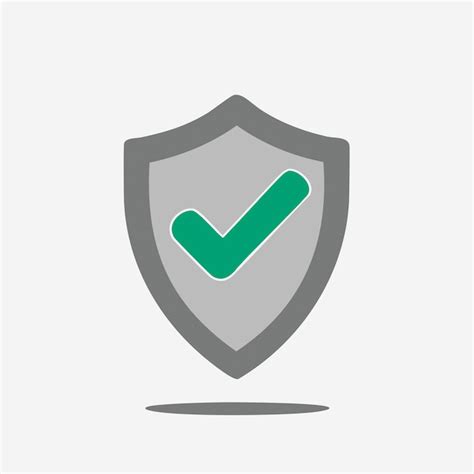 Shield With Vector Checkmark Icon Premium Ai Generated Vector