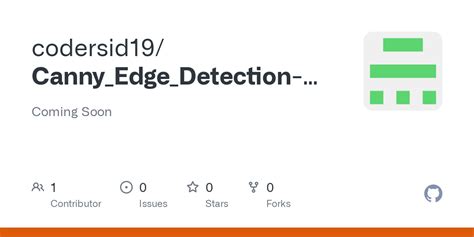 Github Codersid19cannyedgedetection Using Pytorch Coming Soon