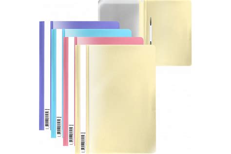 Пластиковая папка скоросшиватель Erichkrause Fizzy Pastel A4 ассорти