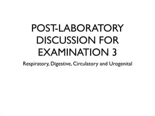 Bio Post Lab Exam PPT