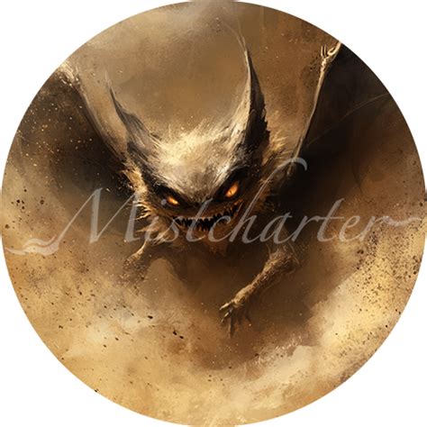 Dust Mephit Game Tokens For Vtt And Ttrpg Mistcharter Maps